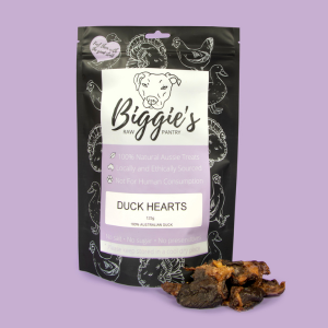 Duck Hearts for Dogs & Cats – High-Protein Training Treat – Biggie's ...